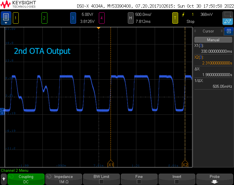 Figure 3. 2st OTA Output